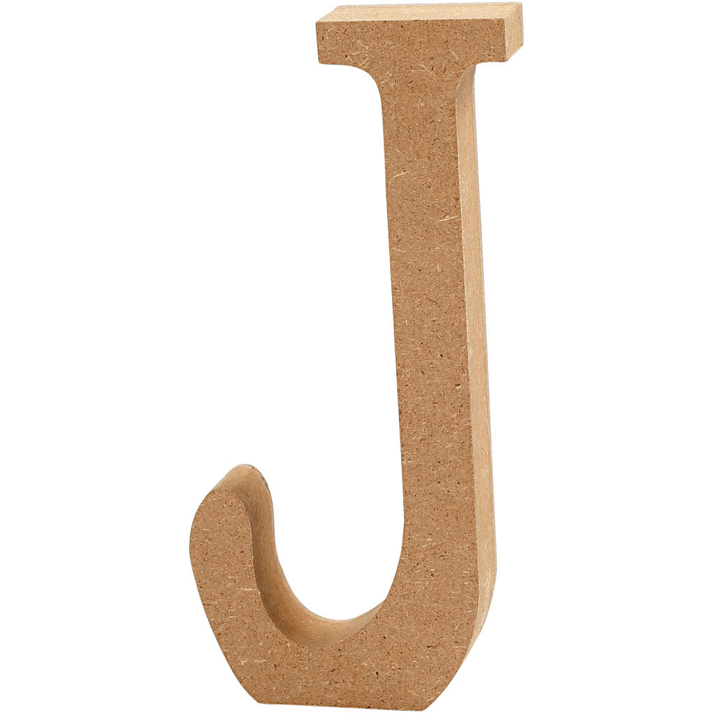 Letter, J, H: 13 cm, dikte 2 cm | 1 stuk