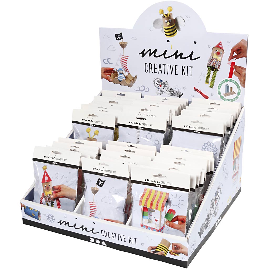 Display met Creative mini kits, 60 set/ 1 doos